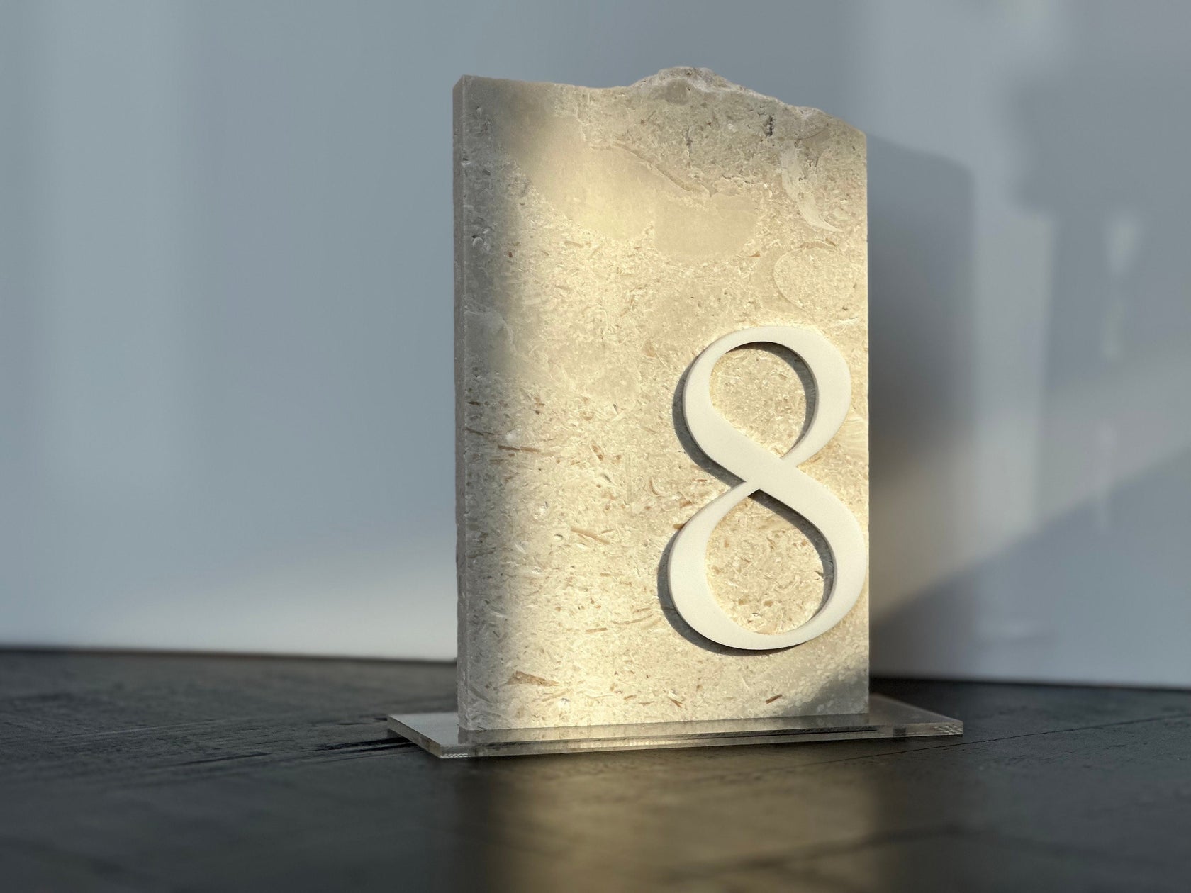 Limestone Stone Table Numbers – Luxe Lines