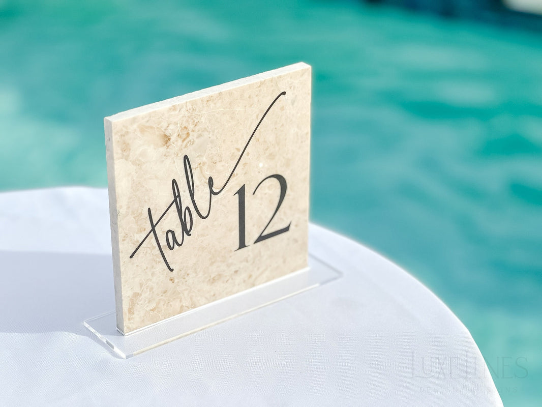 Table Numbers – Luxe Lines