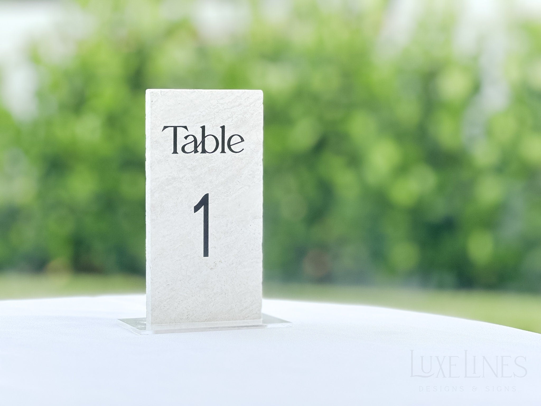 Marble Stone Table Numbers – Luxe Lines