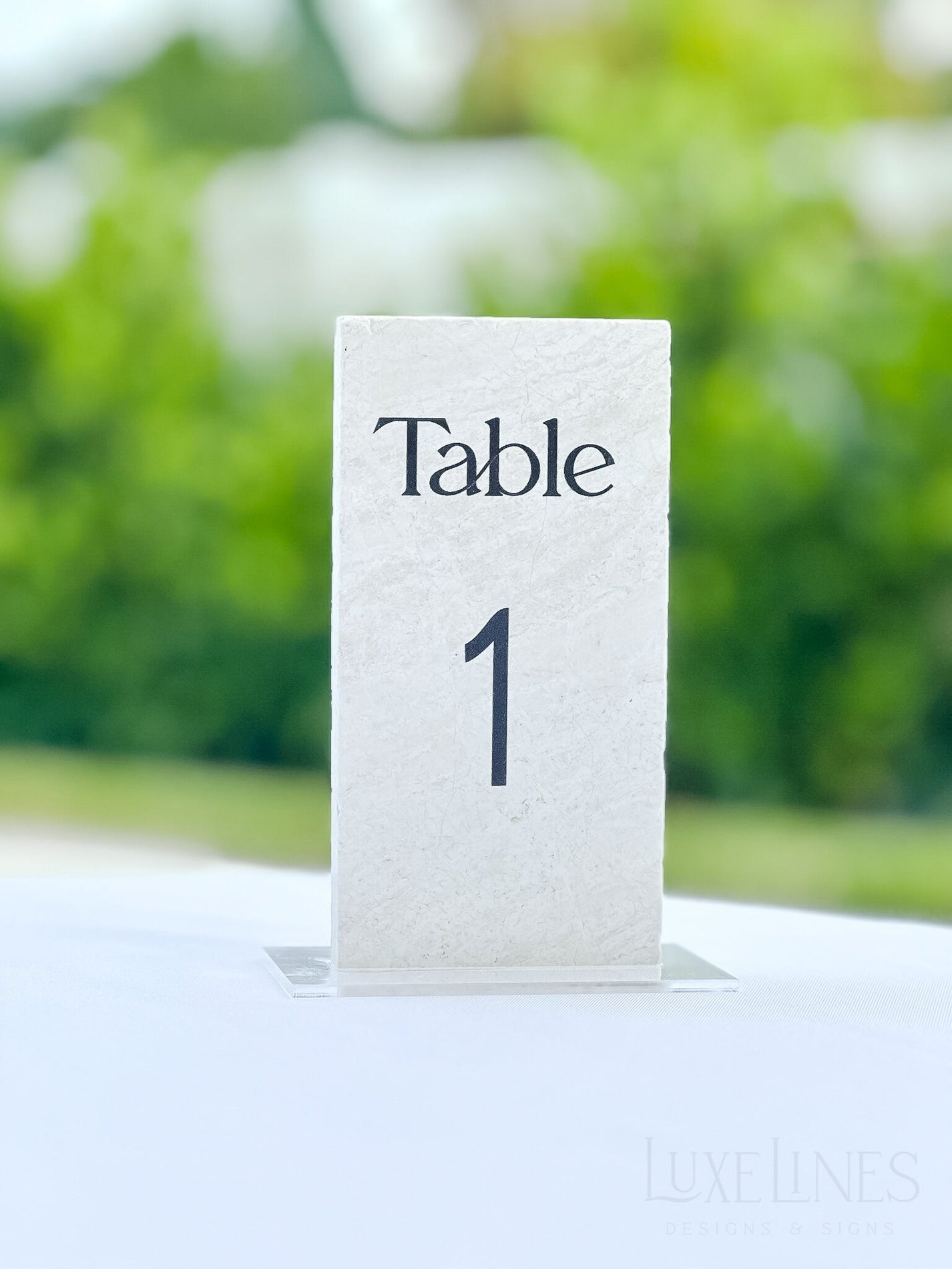 Marble Stone Table Numbers – Luxe Lines